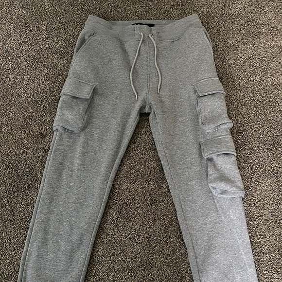 Pants | Grey Thick Cargo Sweats | Poshmark